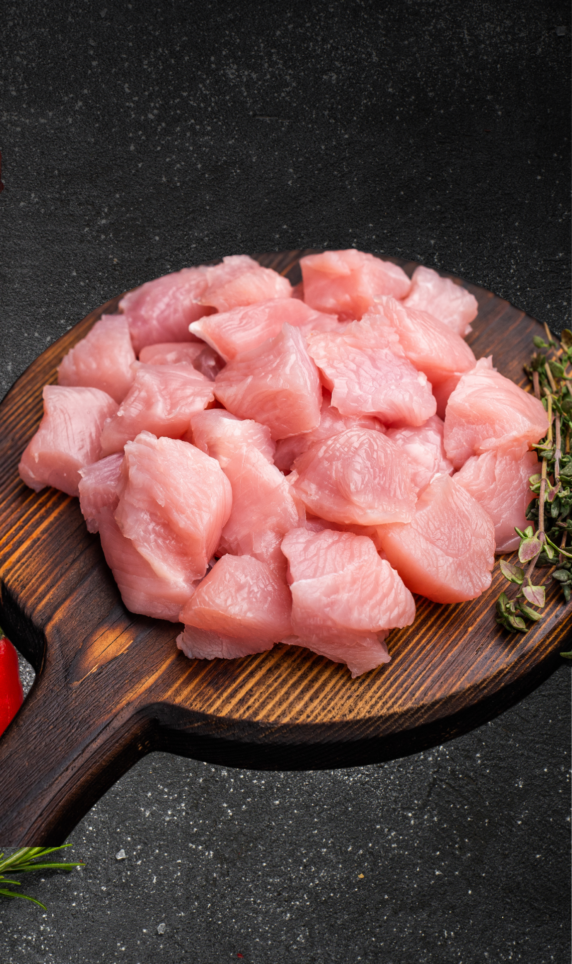 Cubed Chicken Fillet – Angus Meat Supply